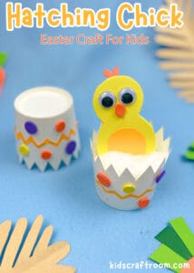 Hatching Easter Chick Craft - Kids Craft Room