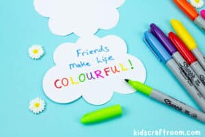 Rainbow Card Craft For Kids (Free Template) - Kids Craft Room