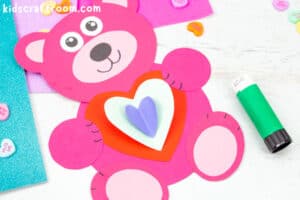 Bear Valentine Craft - Kids Craft Room