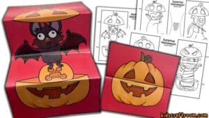 Surprise Halloween Cards For Kids (Free Printable) - Kids Craft Room