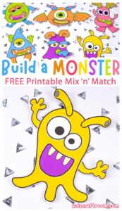 Build A Monster Craft (Free Printable) - Kids Craft Room