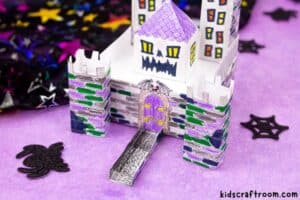 3D Haunted House Coloring Pages (Free Halloween Printable) - Kids Craft ...