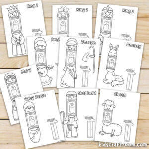 Paper Nativity Puppets (Free Printable) - Kids Craft Room