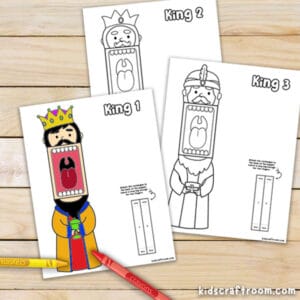 Paper Nativity Puppets (Free Printable) - Kids Craft Room