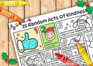 Random Acts of Kindness Advent Calendar (Free Printable) - Kids Craft Room