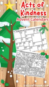 Random Acts of Kindness Advent Calendar (Free Printable) - Kids Craft Room