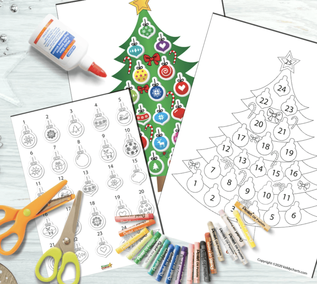 Printable Christmas Advent Calendars For Kids - Kids Craft Room