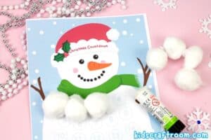 Snowman Countdown To Christmas Advent Calendar For Kids - Kids Craft Room