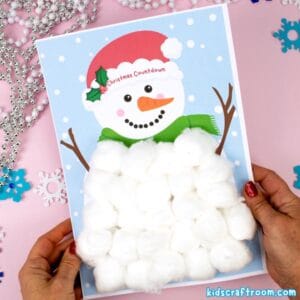 Snowman Countdown To Christmas Advent Calendar For Kids - Kids Craft Room