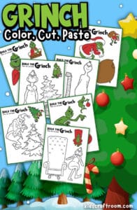 Build The Grinch Coloring Pages (Free Printable) - Kids Craft Room
