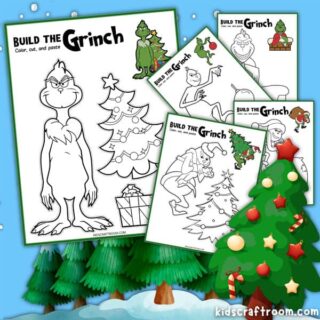 Build The Grinch Coloring Pages (Free Printable) - Kids Craft Room
