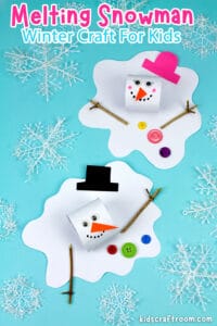 Fun Melting Snowman Craft For Kids - Kids Craft Room