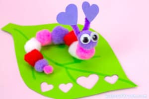 Easy Caterpillar Valentine Craft For Kids - Kids Craft Room