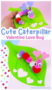 Easy Caterpillar Valentine Craft For Kids - Kids Craft Room
