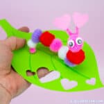 Easy Caterpillar Valentine Craft For Kids - Kids Craft Room