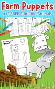 Farm Animal Finger Puppets For Kids (Free Printable) - Kids Craft Room