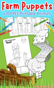 Farm Animal Finger Puppets For Kids (Free Printable) - Kids Craft Room