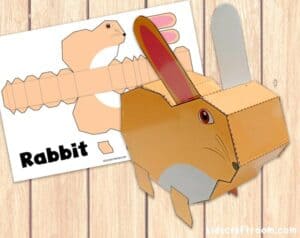 3D Farm Animal Crafts For Kids (Free Printable) - Kids Craft Room
