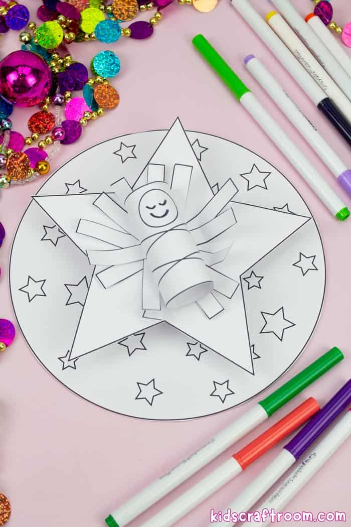 3D Baby Jesus Ornament - Nativity Craft For Kids - Kids Craft Room