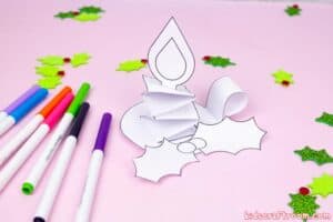 3D Paper Candle Craft For Kids - Christmas, Hanukkah, Diwali - Kids ...