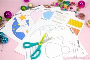 Easy Christmas Angel Hat Craft For Kids (Printable Template) - Kids ...