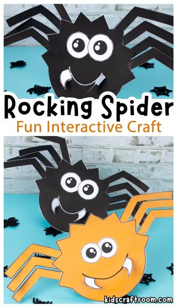 Rocking Spider Craft (Easy Printable Template for Kids) - Kids Craft Room