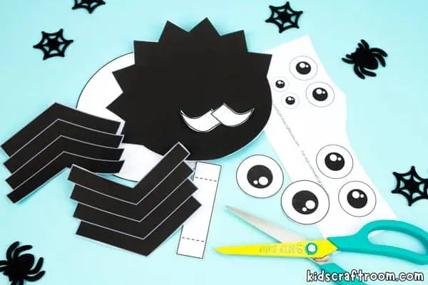 Rocking Spider Craft (Easy Printable Template for Kids) - Kids Craft Room