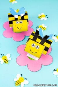 Springy 3D Paper Bee Craft For Kids - Kids Craft Room