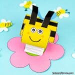 Springy 3D Paper Bee Craft For Kids - Kids Craft Room