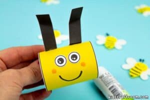 Springy 3D Paper Bee Craft For Kids - Kids Craft Room