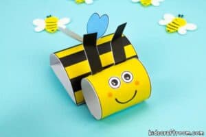 Springy 3D Paper Bee Craft For Kids - Kids Craft Room